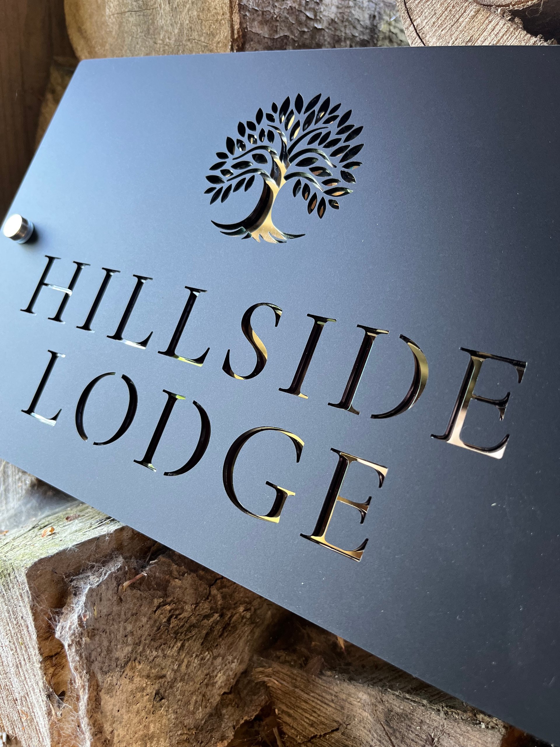 Tree Design Acrylic House-Gate-Door Sign Various Sizes with fixings ...