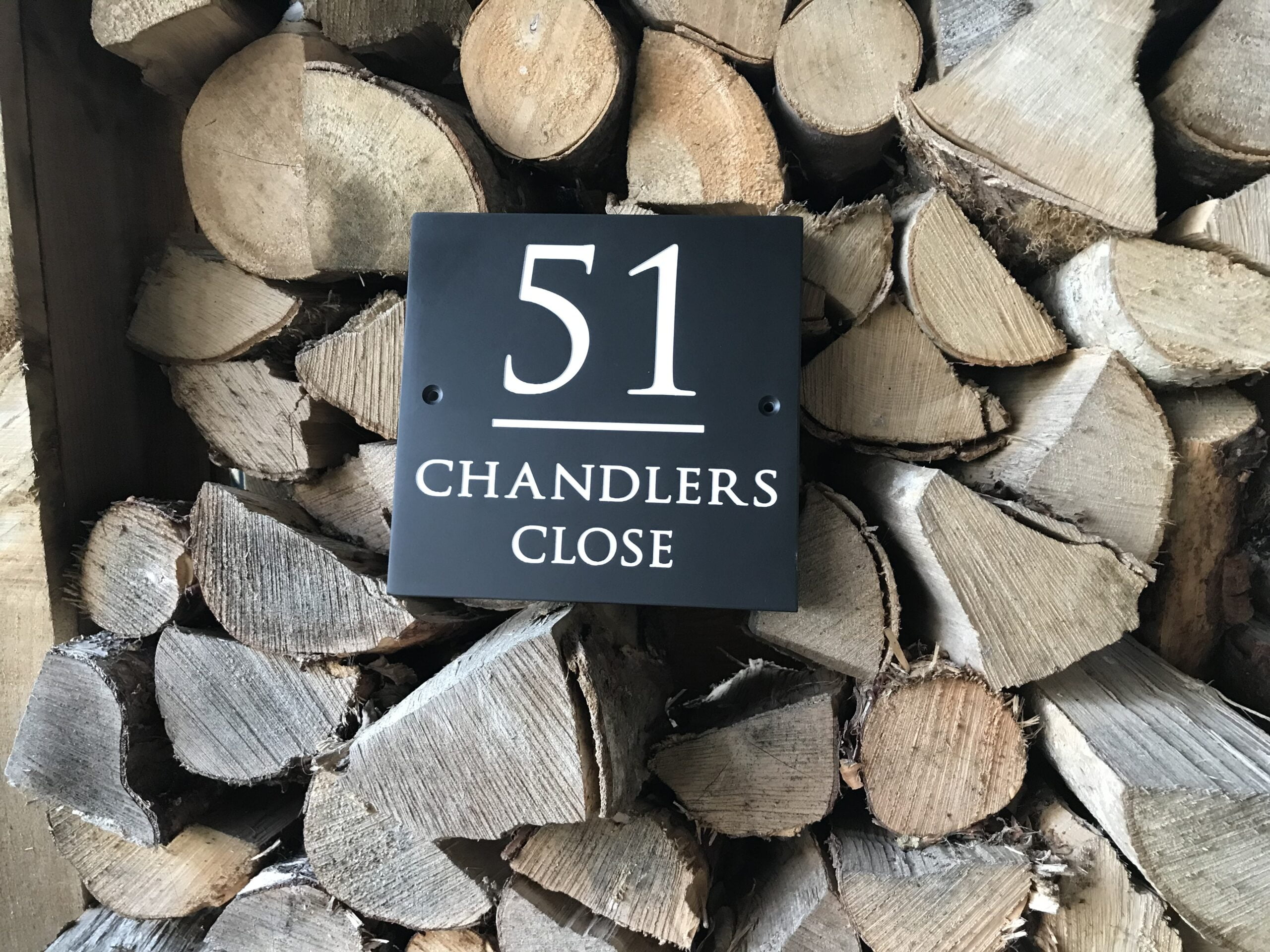 Large Deep Engraved Slate House Door Number - Scottish Slate Gift