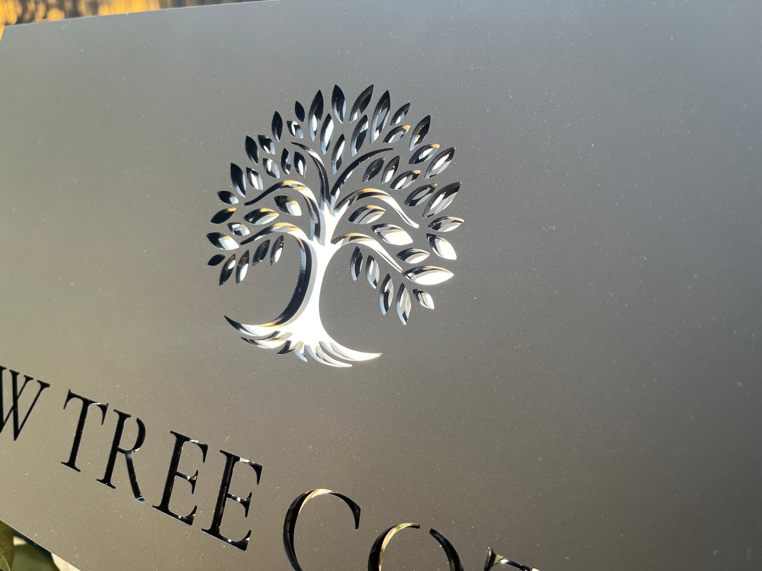 Tree Design Acrylic House-Gate-Door Sign Various Sizes with fixings ...