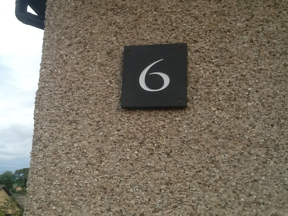 Large Deep Engraved Slate House Door Number - Scottish Slate Gift